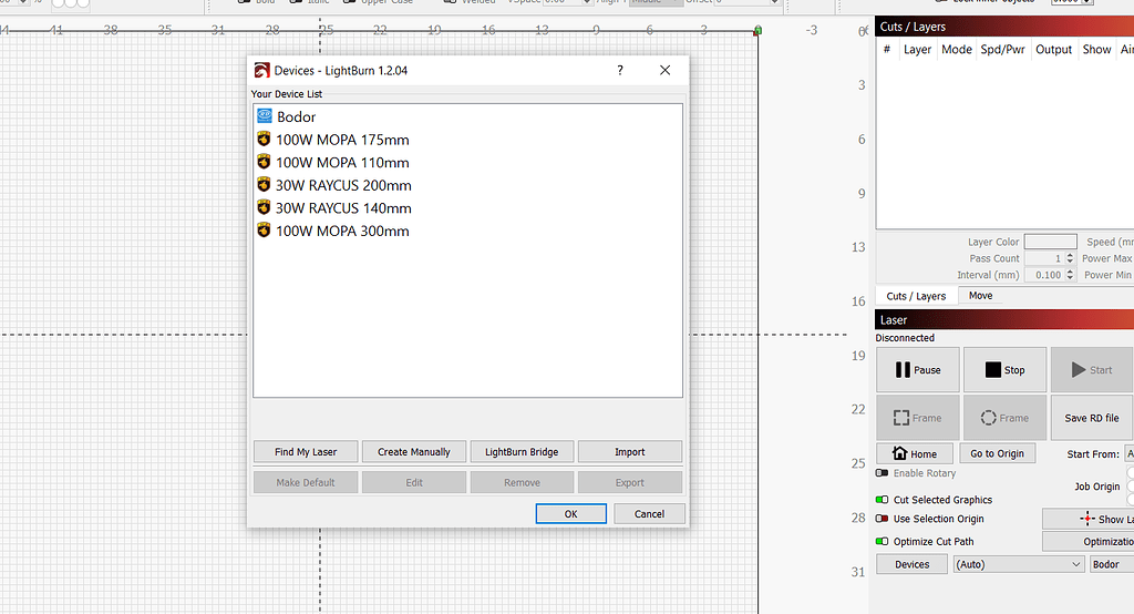 Lightburn and multiple machine settings - LightBurn Software Questions - LightBurn Software Forum