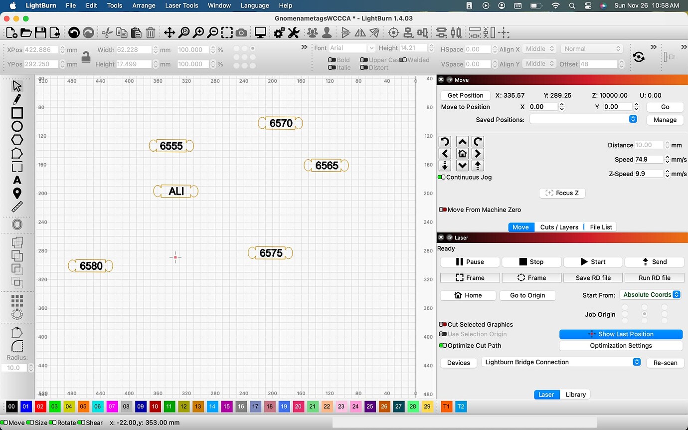 How To Alight Multiple Objects And Evenly Space Them Lightburn Software Questions Lightburn