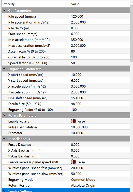 X & Y Axis Speeds & Acceleration - Community Laser Talk - LightBurn ...