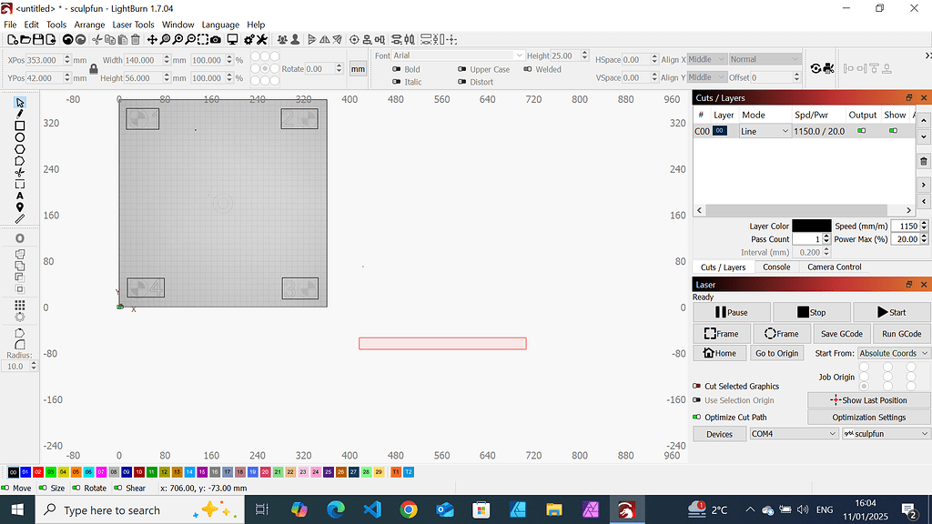 Unable to use my mouse to scroll the screen layout - LightBurn Software Questions - LightBurn ...