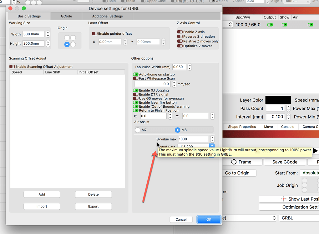 Laser power setting - Community Laser Talk - LightBurn Software Forum