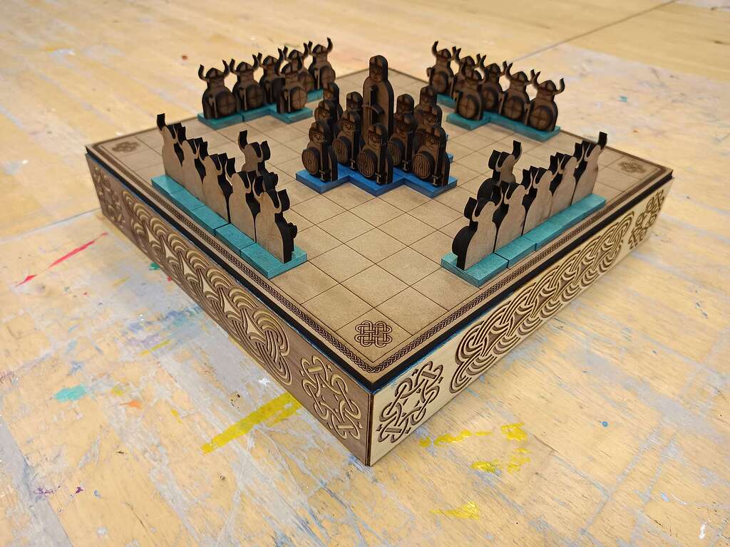 Laser cut Viking Chess - Finished Creations - LightBurn Software Forum