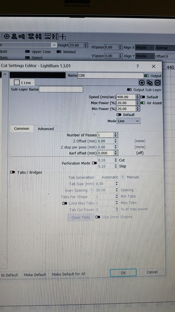 Fill and Line do not match - Ruida controllers - LightBurn Software Forum