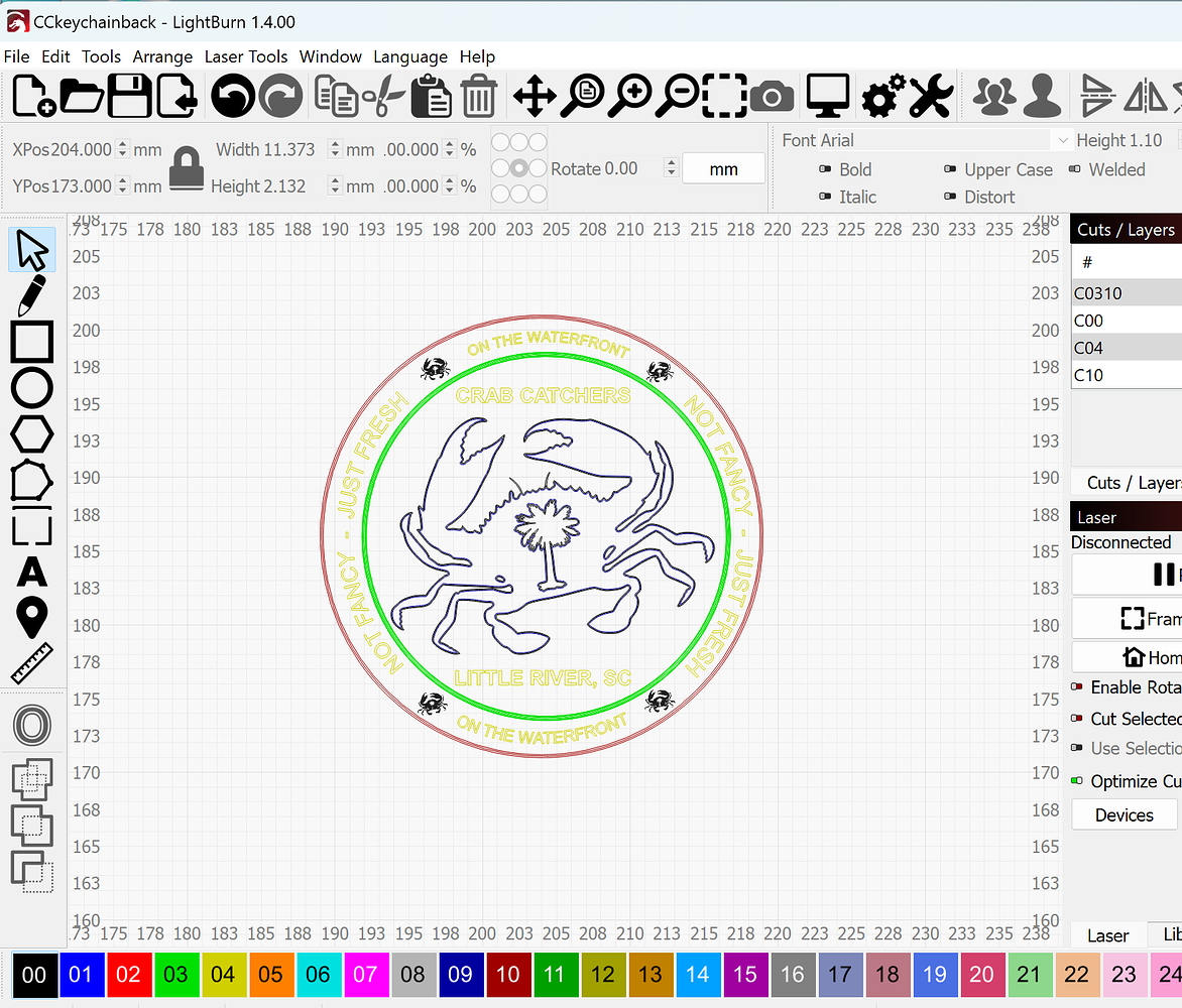 Create an Array [selected objects and circular] now missing on LS menu bar - LightBurn Software ...