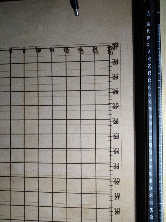 Waste board grid pattern engraving is non-linear using Ortur Laser ...