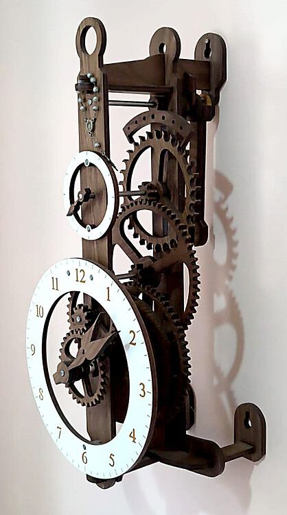 Relogio funcional - Functional clock - Finished Creations - LightBurn ...