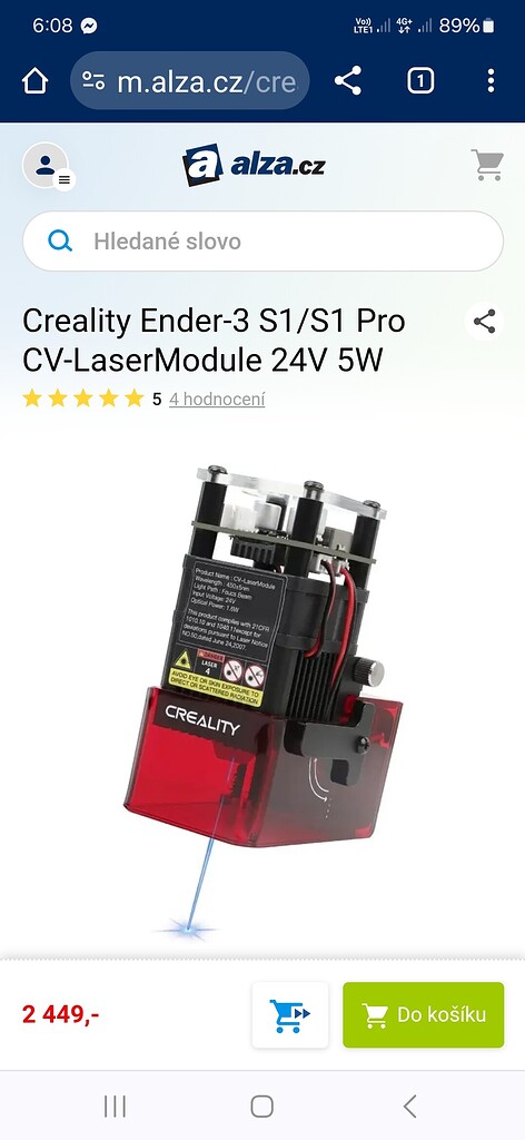 Ender 3 S1 CR module 5w - GRBL - LightBurn Software Forum