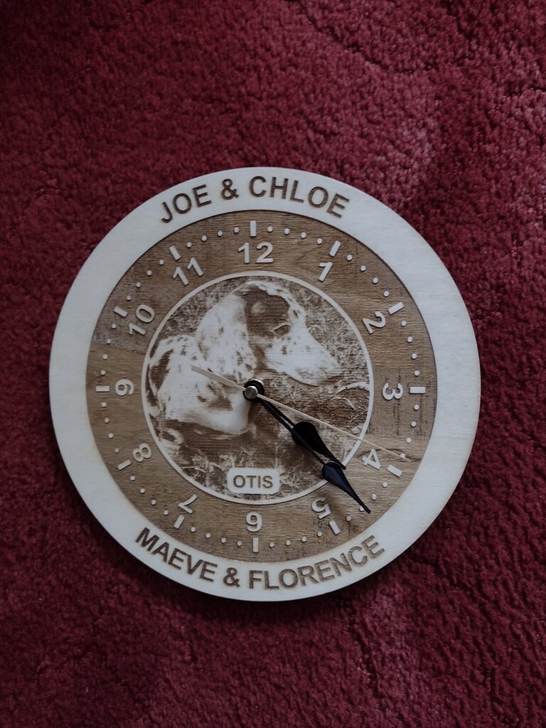 Another clock done - Finished Creations - LightBurn Software Forum