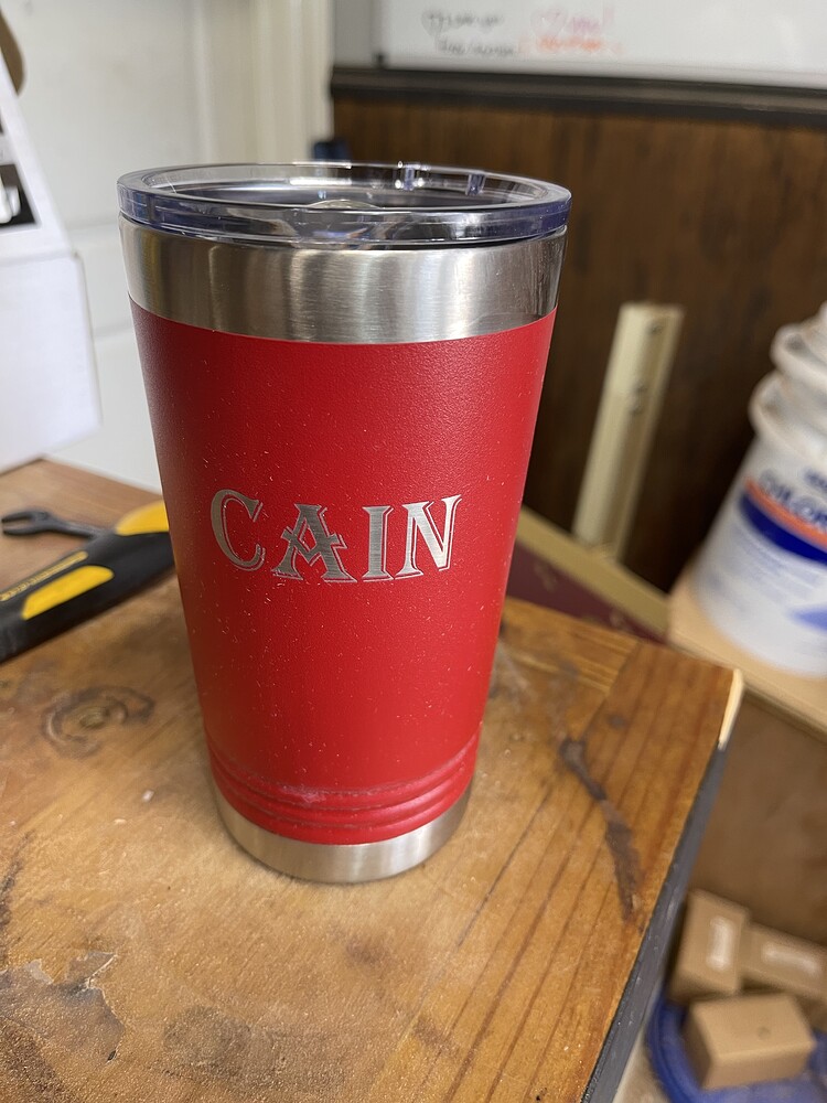 Engraving Yeti cups - Tips and Tricks - LightBurn Software Forum