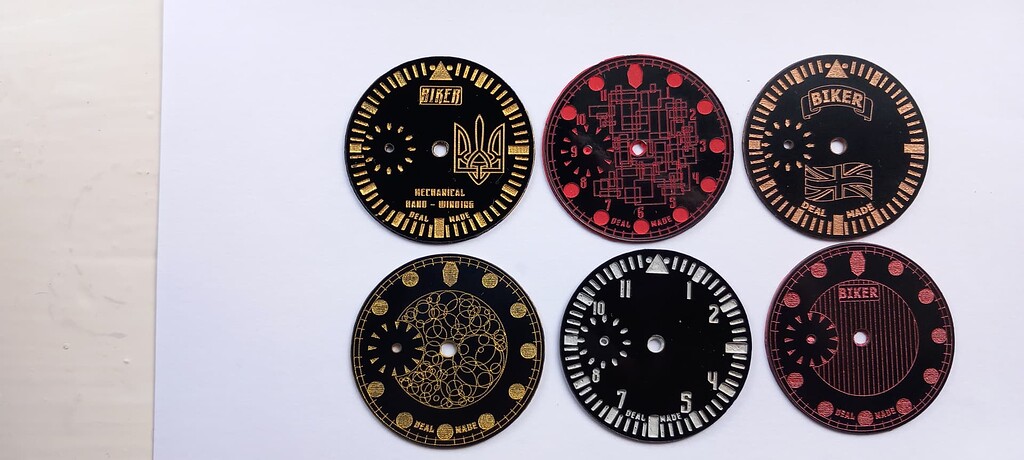Had a go at watch dials for my unitas 6497 builds - Finished Creations ...
