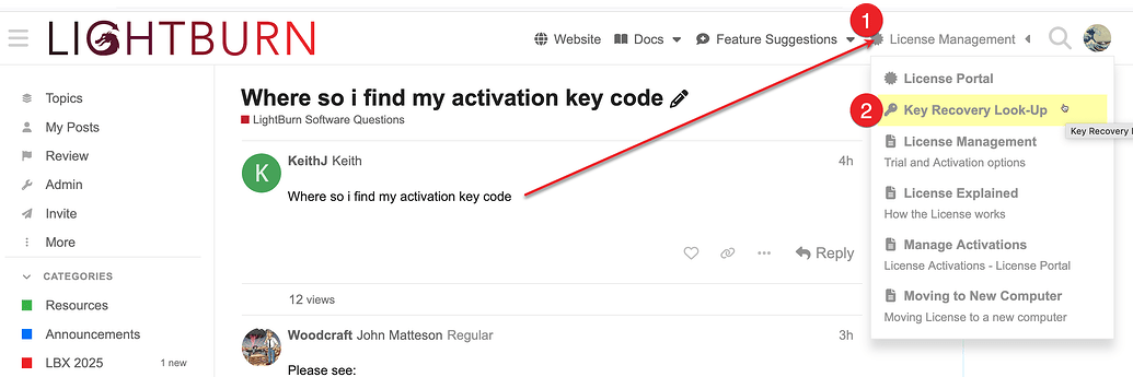 Where so i find my activation key code - LightBurn Software Questions ...