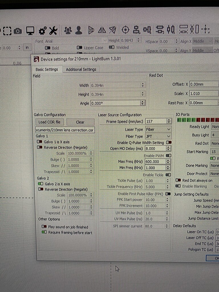 Corfile install, but work space is way small - OS Specific - LightBurn Software Forum