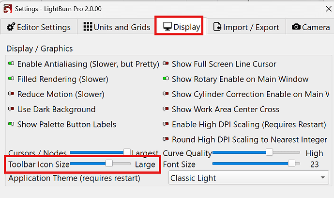 Layer selector vanishing when i select the pen tool - LightBurn Software Questions - LightBurn ...