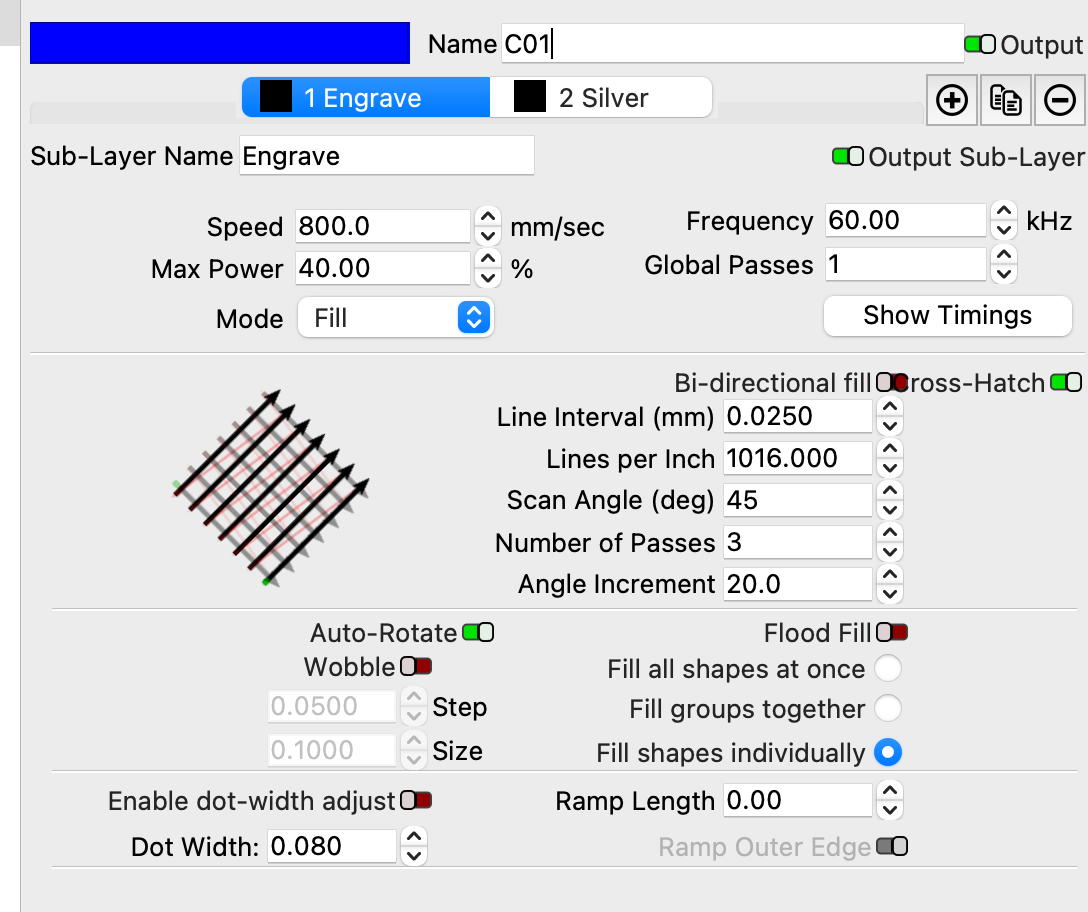 Text Shifting With Multiple Rotary Passes (Galvo Rotary) - LightBurn Software Questions ...