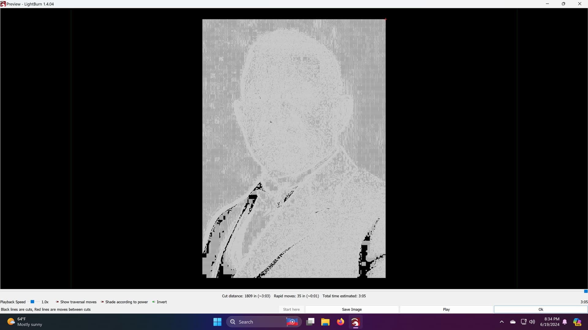 Grayscale not previewing or burning compared to dithering - LightBurn ...