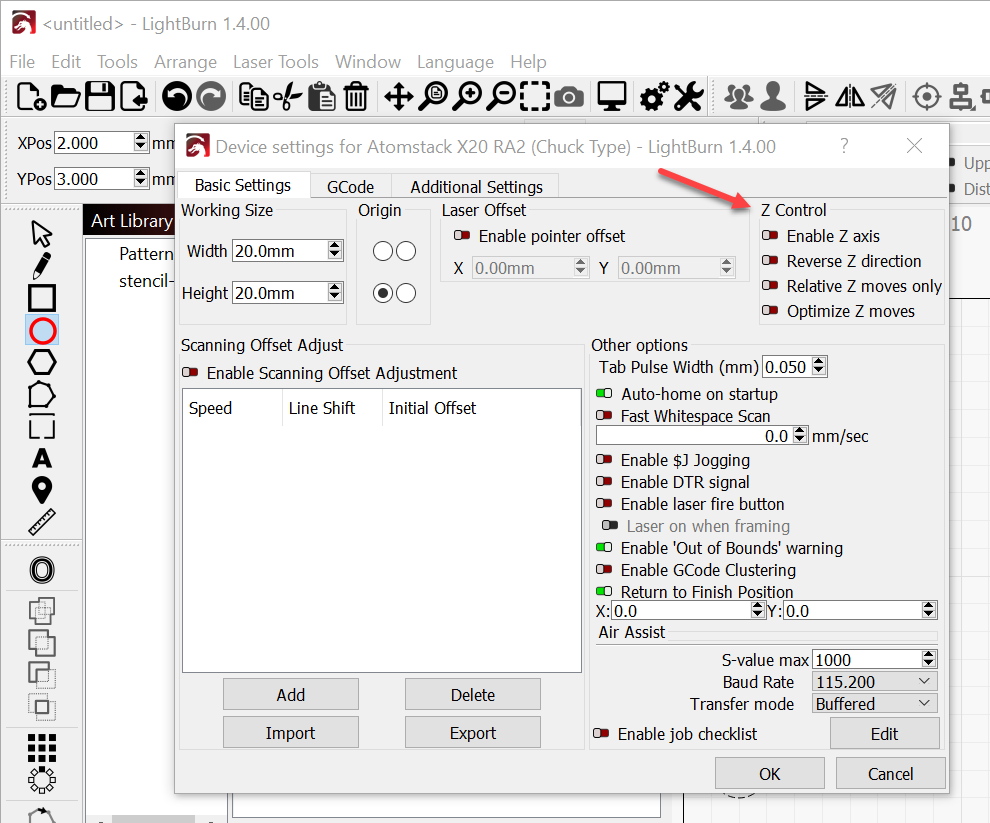 Mi laser se detiene ( my laser stops ) - LightBurn Software Questions ...