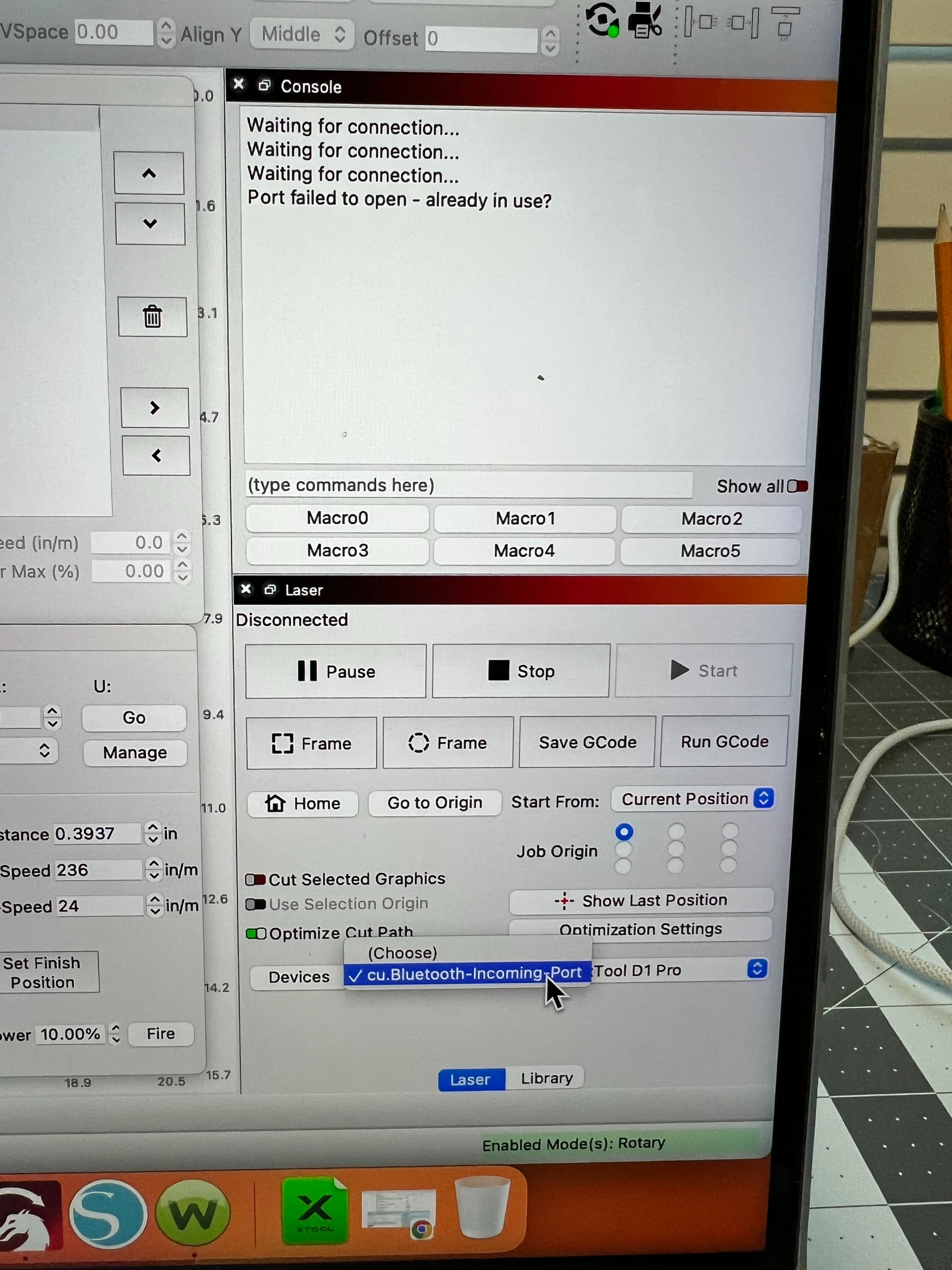 Problem with connection after doing the most recent update - LightBurn ... Problem with connection after doing the most recent update - LightBurn ...