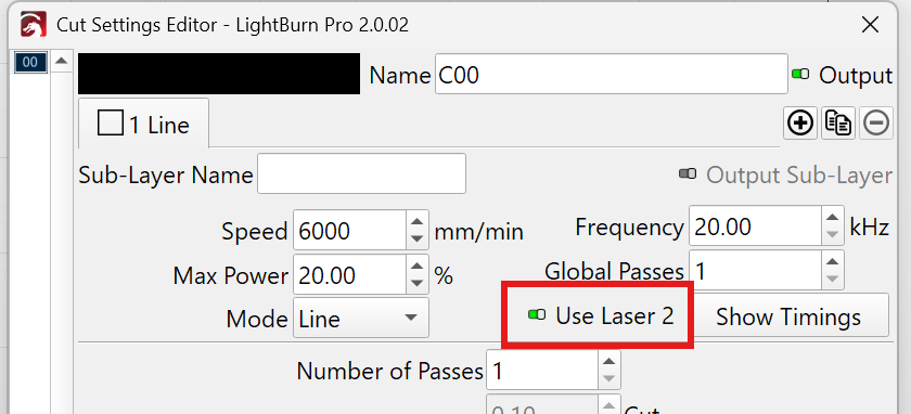 The "enable red light" button no longer switches my laser on my M4 ...