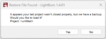 Bug report: New Window feature - OS Specific - LightBurn Software Forum