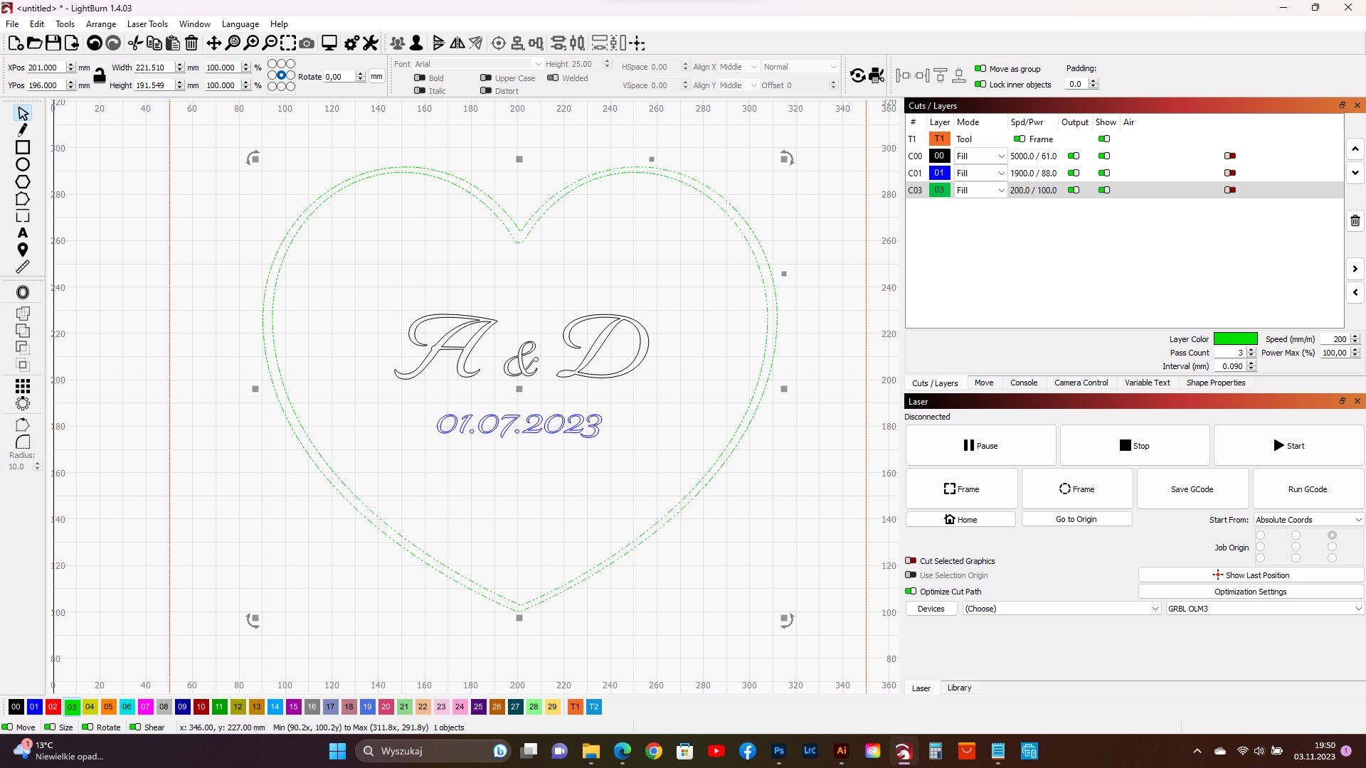 Please help. I have a problem with the fill option - LightBurn Software ...