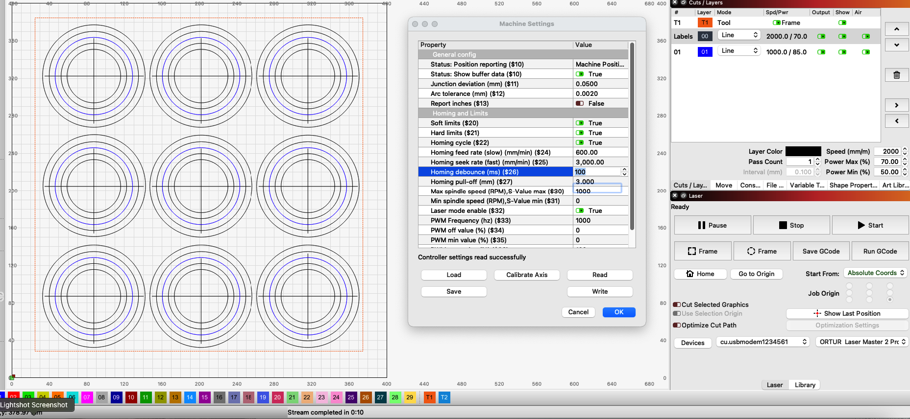 Cannot get laser to keep going - LightBurn Software Questions [OFFICIAL ...