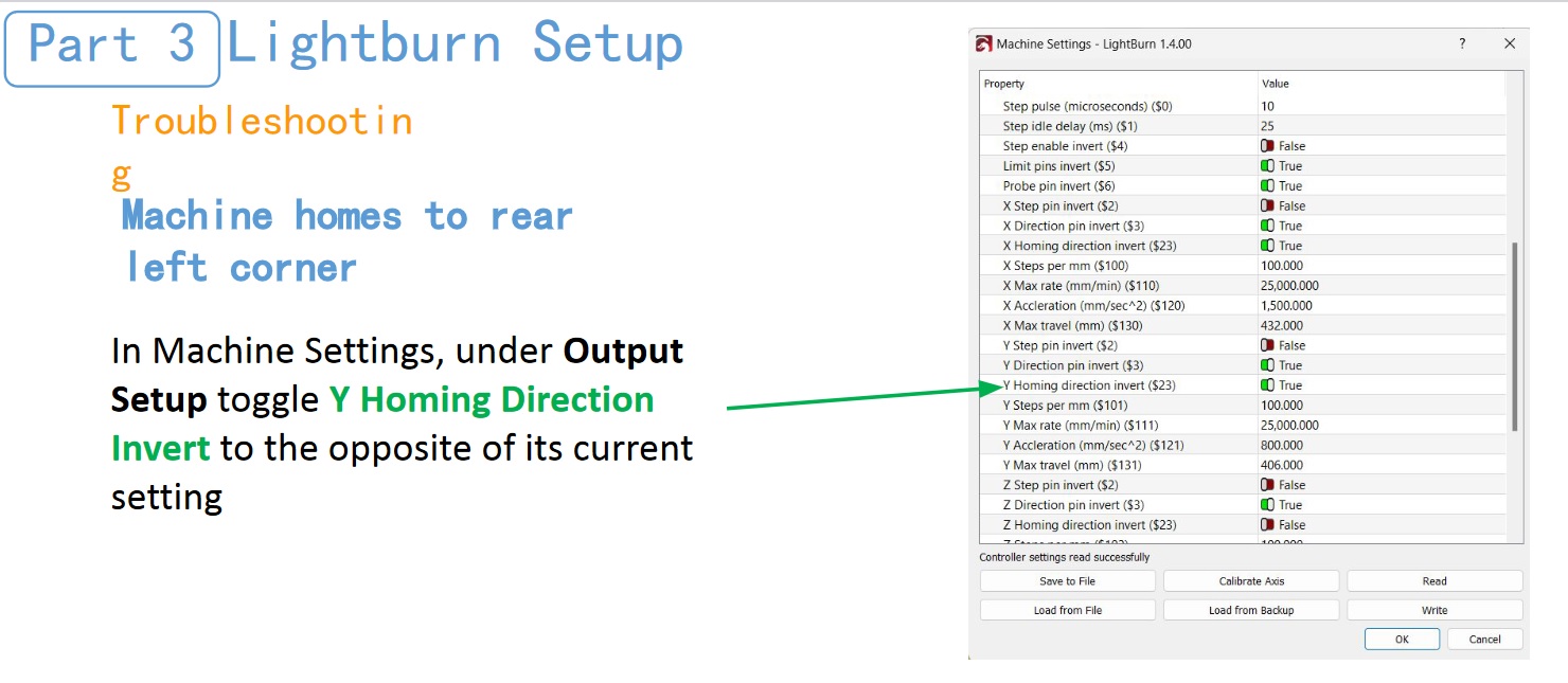 Elegoo Phecda 10w not homing - LightBurn Software Questions - LightBurn ...