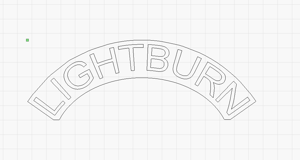 Curve Text With A Border Around It LightBurn Software ions