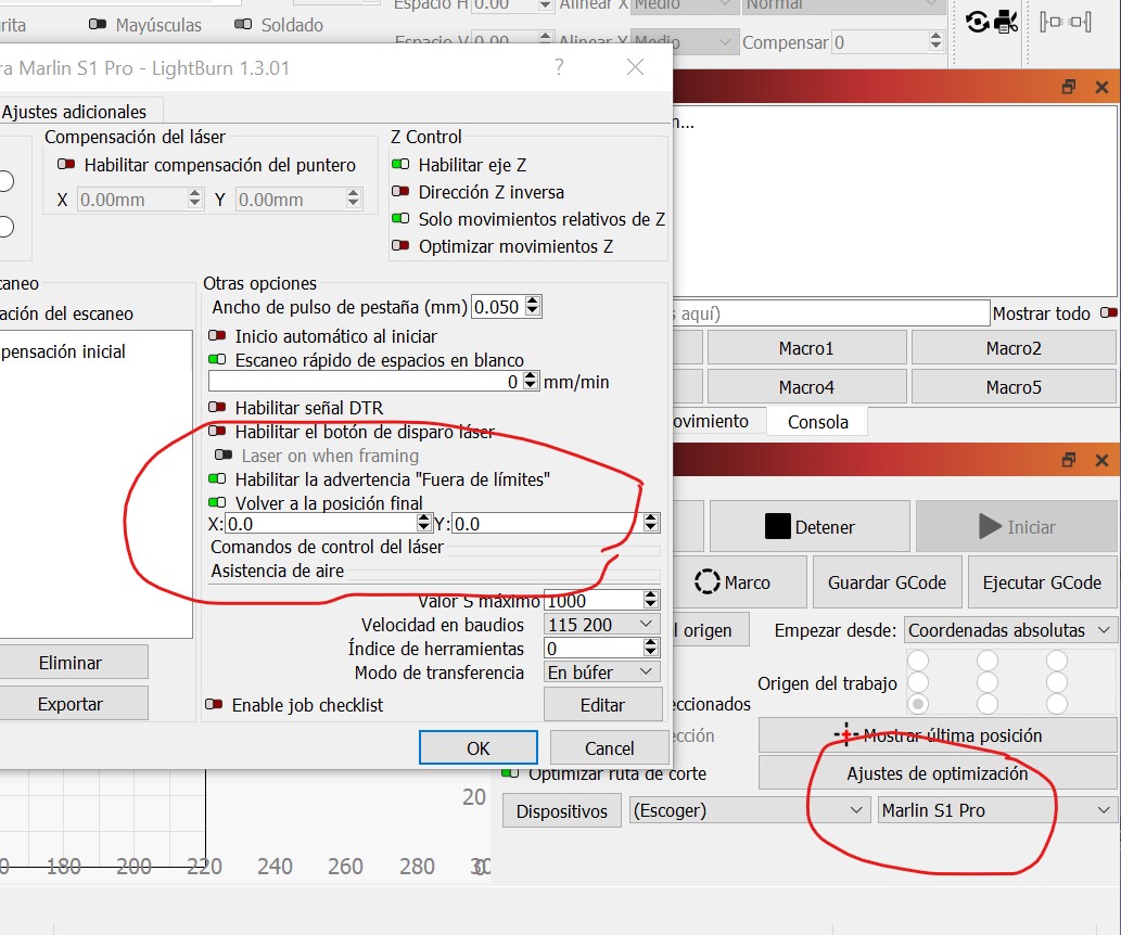 Activation of laser commands and air assistance - LightBurn Software ... Activation of laser commands and air assistance - LightBurn Software ...