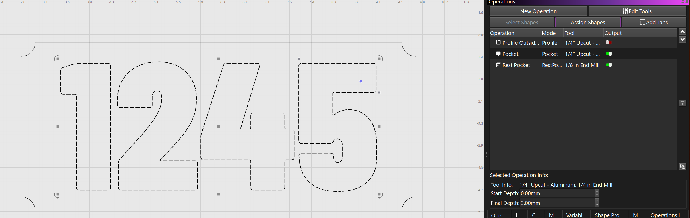 Very novice - A sign with raised lettering - MillMage Software ...