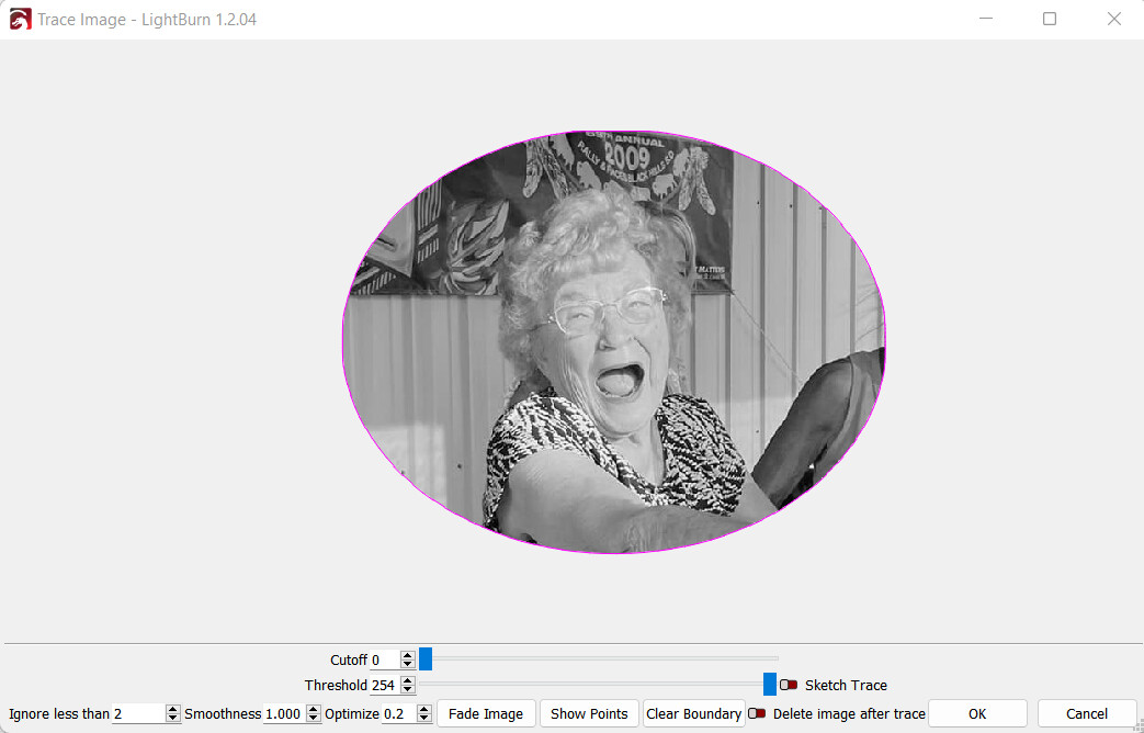 Outlining Picture For Cutting LightBurn Software Questions