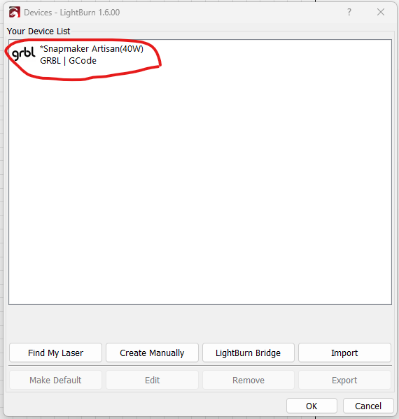 Snapmaker Artisan with Rotary and 40W laser - LightBurn Software ...