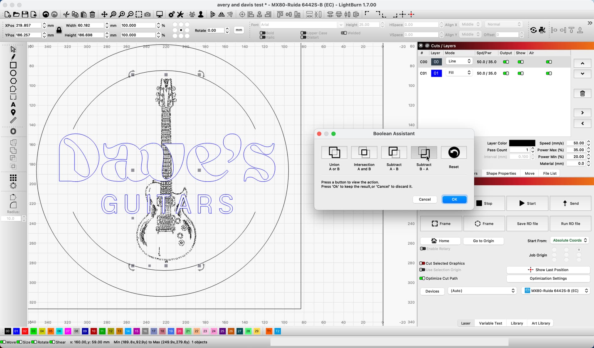 Objects Going Through Another Object Lightburn Software Questions Lightburn Software Forum