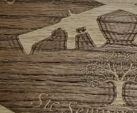 Ripple/echo/shadow around raised engraving - LightBurn Software ...