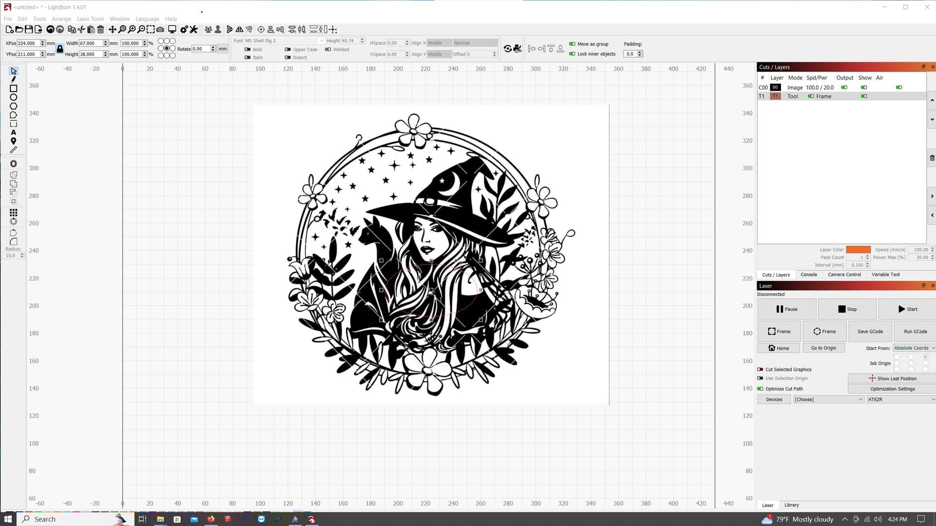 Cut a shape from image or layer - LightBurn Software Questions ...
