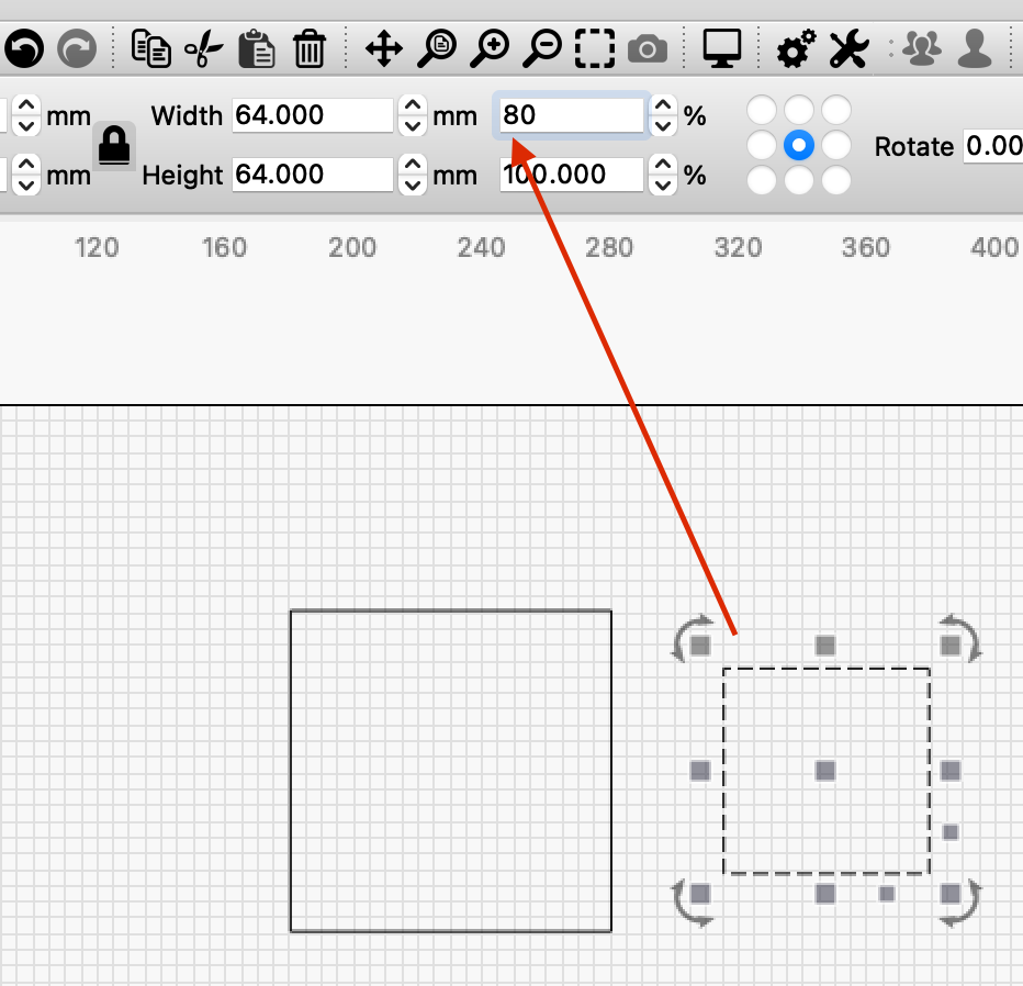 How To Change Dimension For Whole Plan LightBurn Software ions OFFICIAL LightBurn 