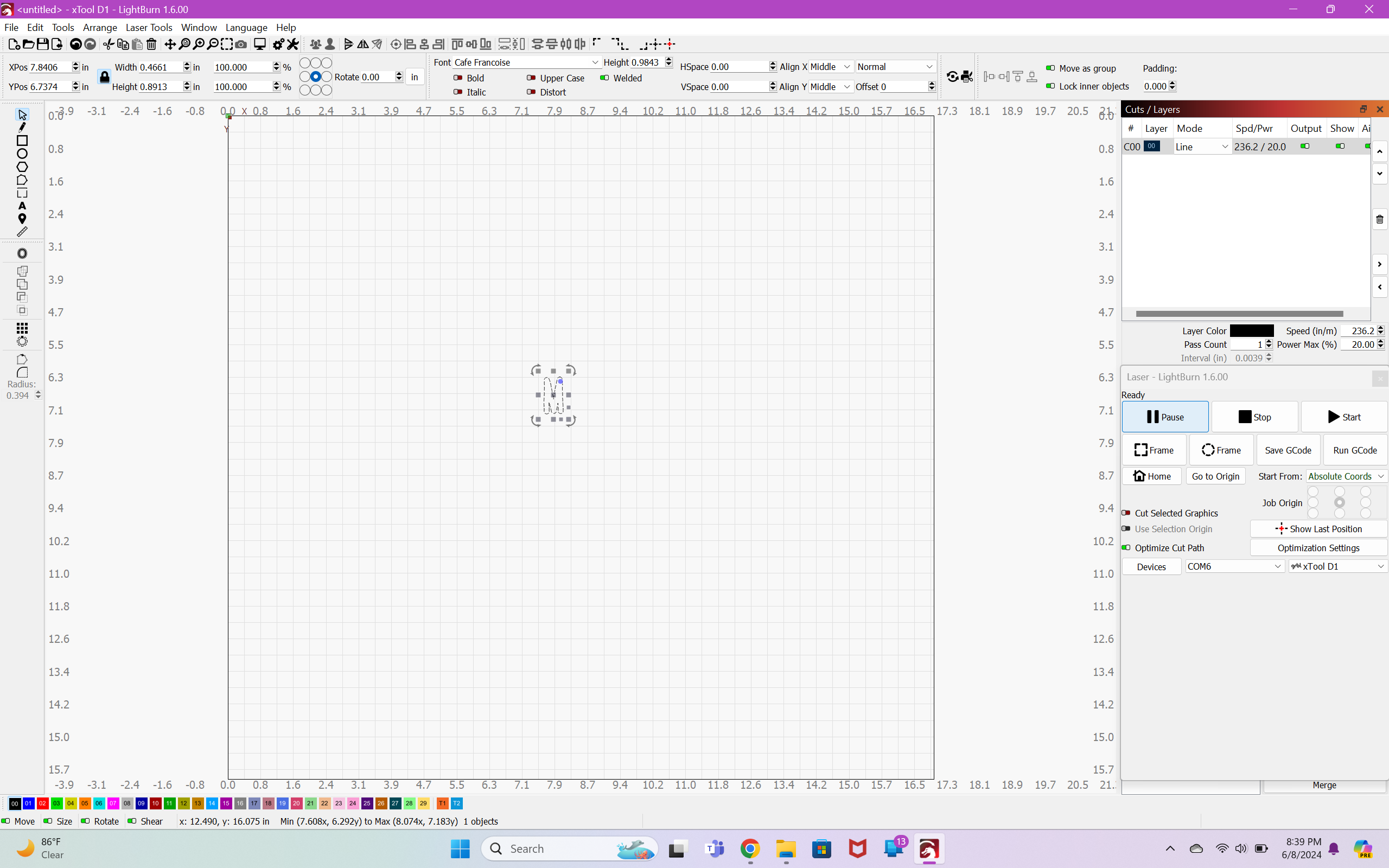 Unable To Select Absolute Coordinates - LightBurn Software Questions ...