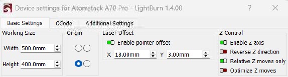 Atomstack Laser Offset - Tips and Tricks - LightBurn Software Forum