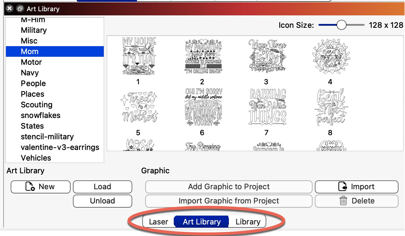 Getting Art Library to "nest" into top row of Windows - LightBurn ...
