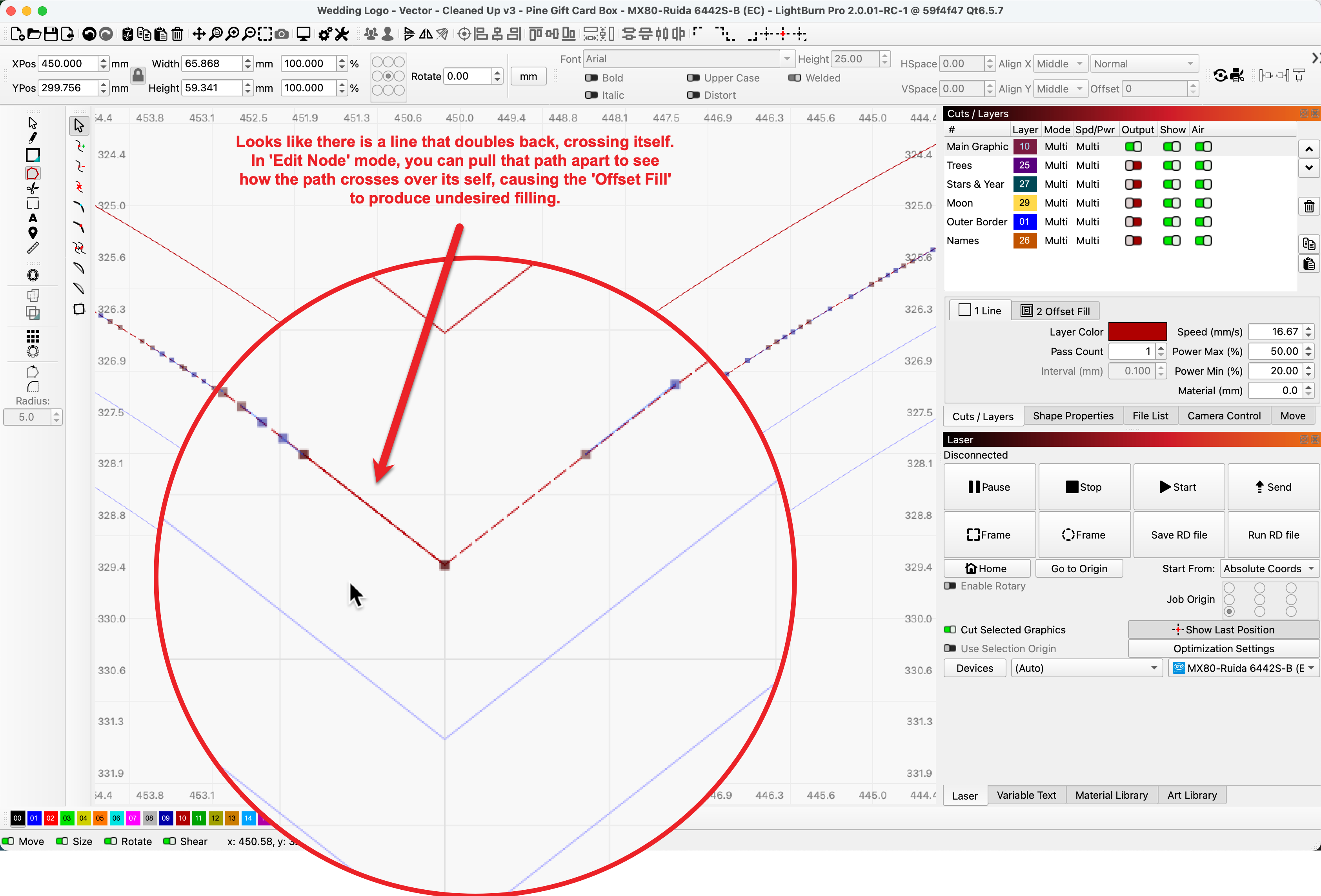 Offset Fill Generating Bizarre Paths - LightBurn Software Questions ...