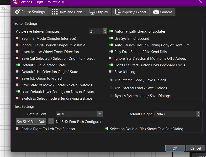 Monport 65w X axis engraving half the settings - LightBurn Software ...