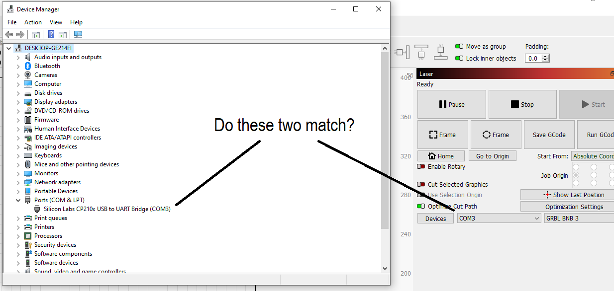 Probleme de conection lightburn (LightBurn connection problem) - GRBL - LightBurn Software Forum