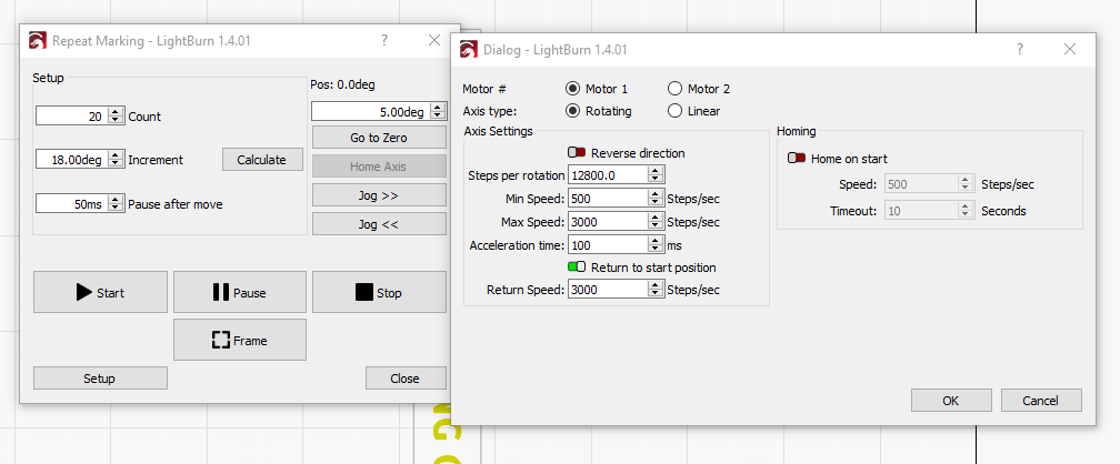 Repeat marking just stop’s after one mark - LightBurn Software Questions - LightBurn Software Forum