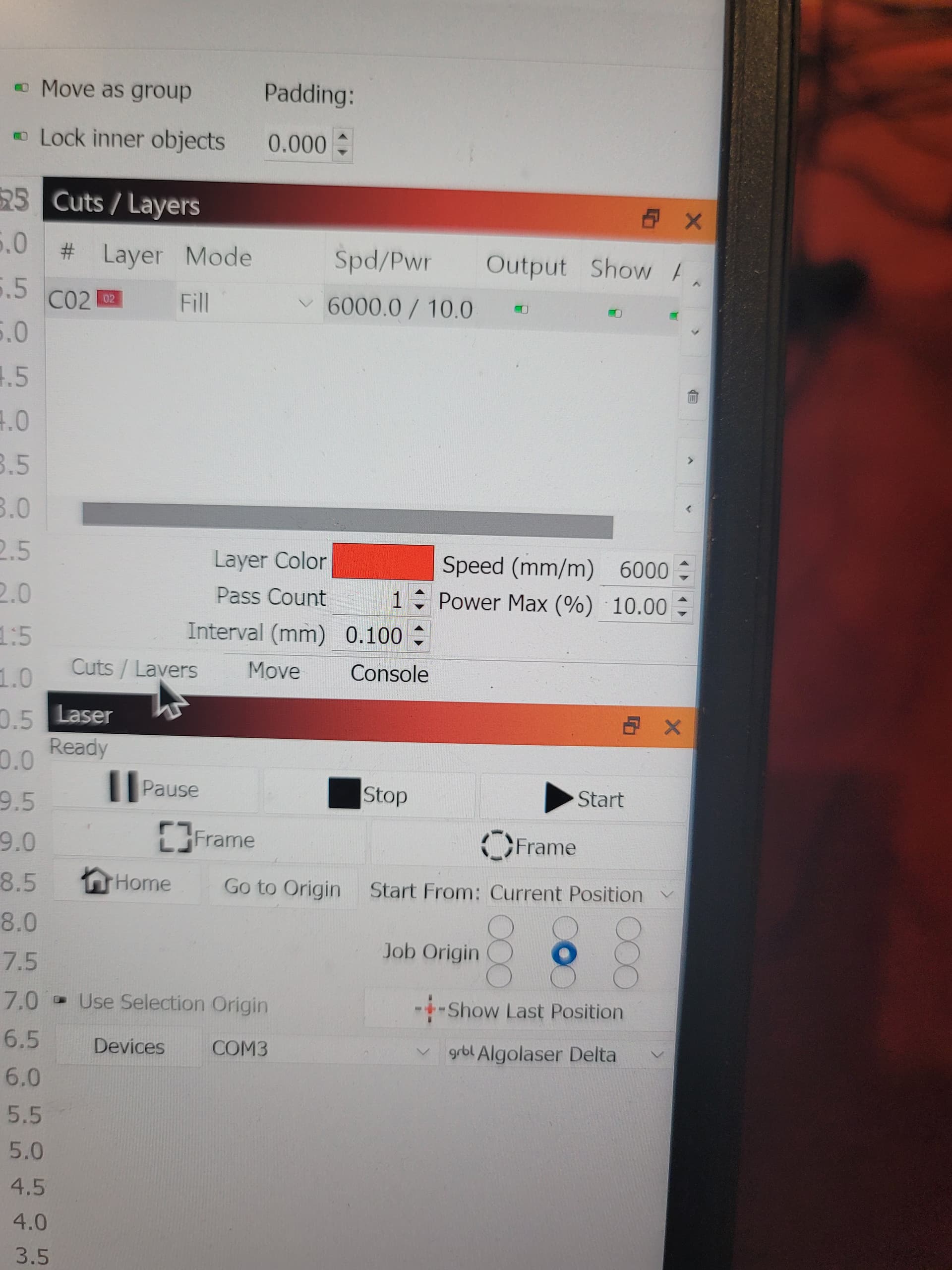 Setting up my rotary roller rr2 in lb 1.7.01 - GRBL - LightBurn ...