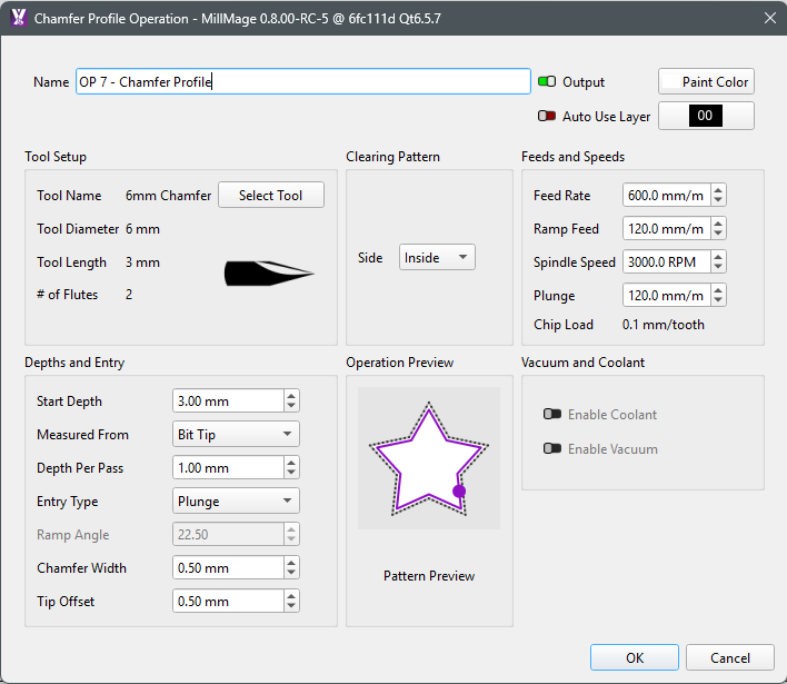 Chamfer below surface still not working on RC5 - MillMage Software Questions - LightBurn ...