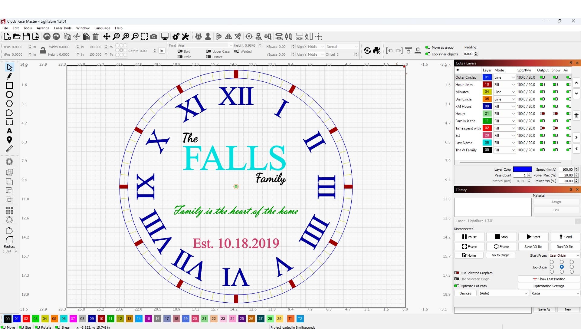 Speed up clock engraving - LightBurn Software Questions - LightBurn ...