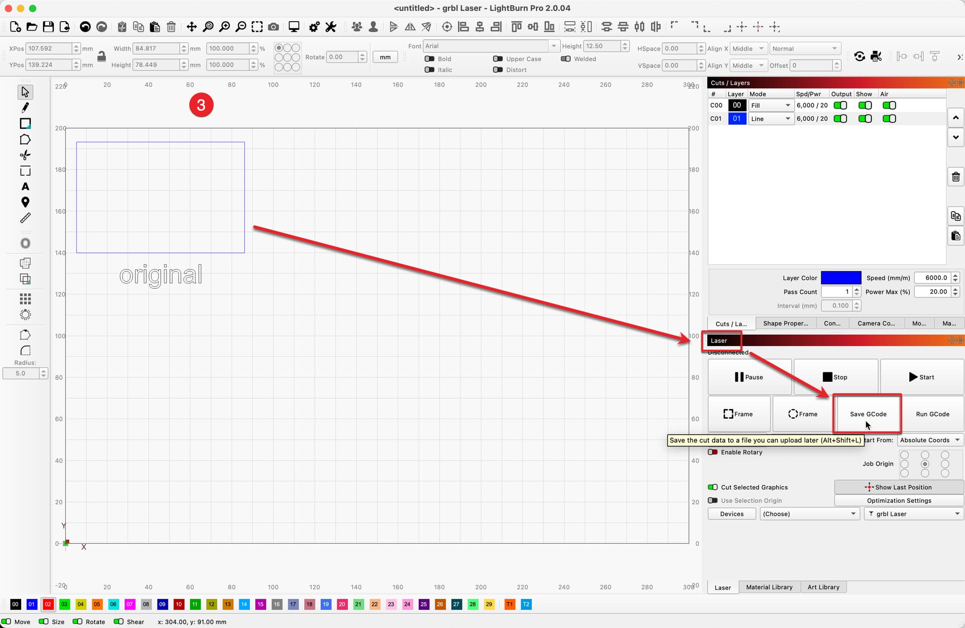 Cut Shapes" not converting "Tabs/Bridges" into Geometry (LightBurn PRO 2.0.04 Mac) - LightBurn ...