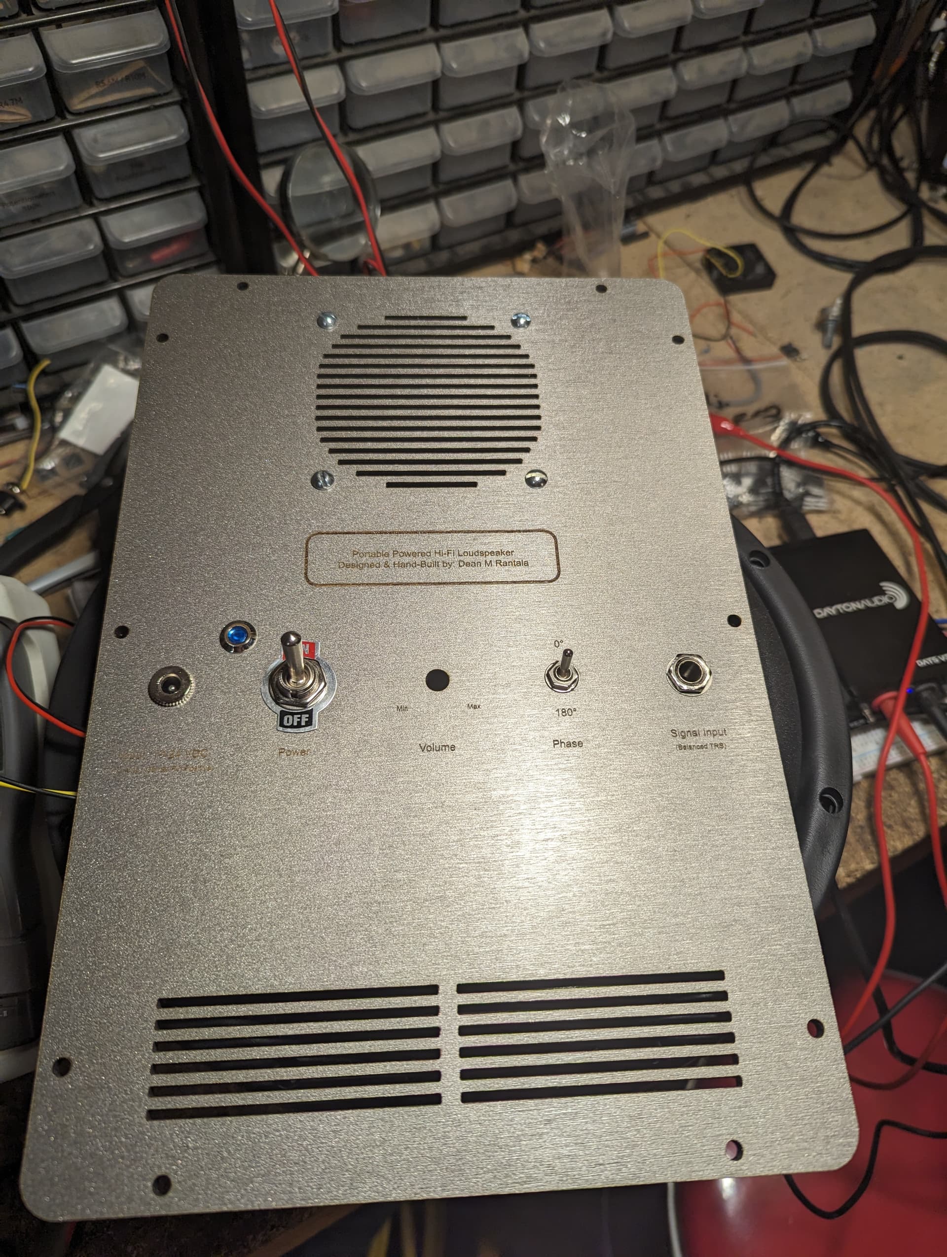 Amplified speakers plate amp project - Finished Creations - LightBurn ...