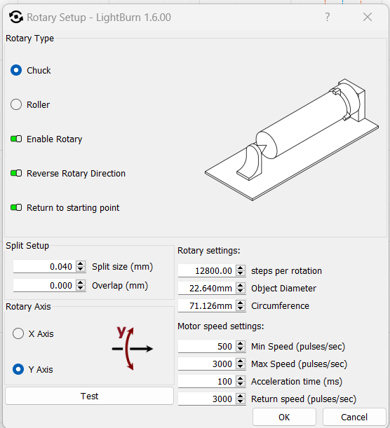 Rotary possible bug LB 1.6.00 - LightBurn Software Questions ...