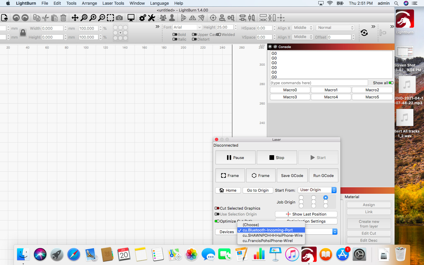 Connecting Lightburn To Neje Diode Engraver Lightburn Software Questions Lightburn Software
