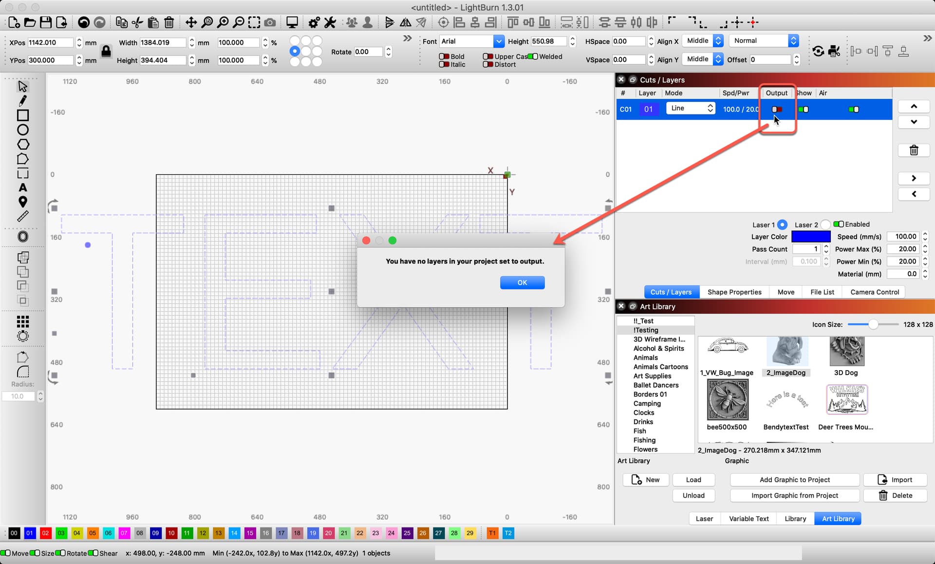 Framing A Project Larger Than The Workspace Lightburn Software Questions Lightburn Software